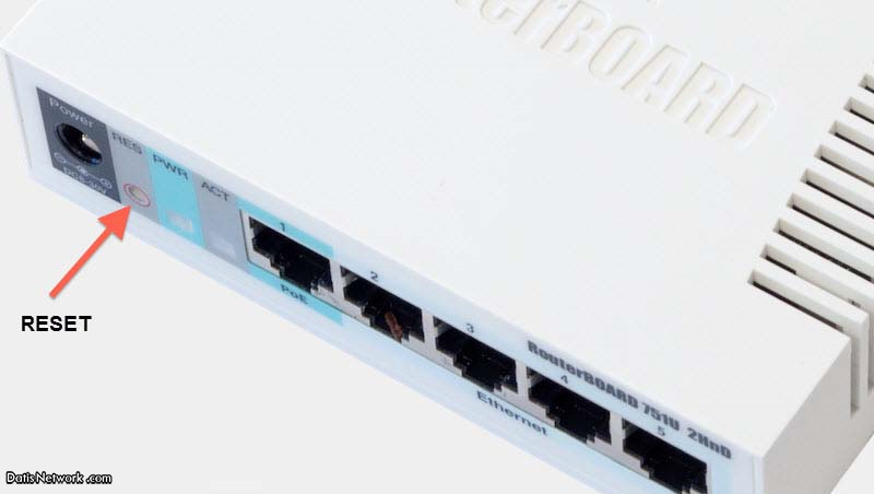 آموزش ریست سخت افزاری روتر میکروتیک