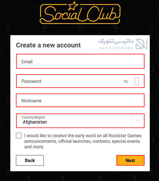 آموزش ساخت اکانت Social Club - نحوه ایجاد حساب کاربری سوشال کلاب